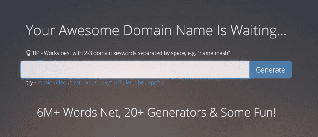 Top 15 Domain Name Generators – the Easy Way to the Perfect Domain Name